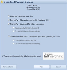 ProntoPay Setup and Usage