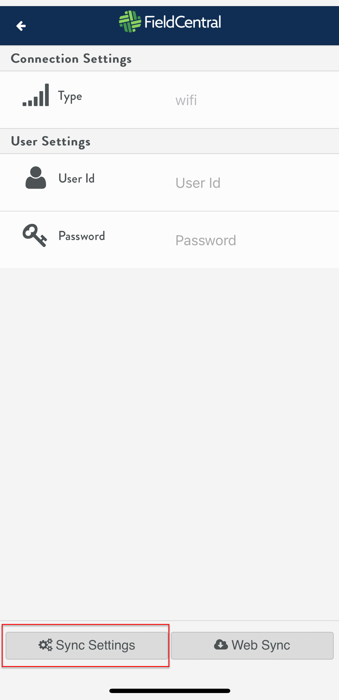 FIELD APP: APP SET UP