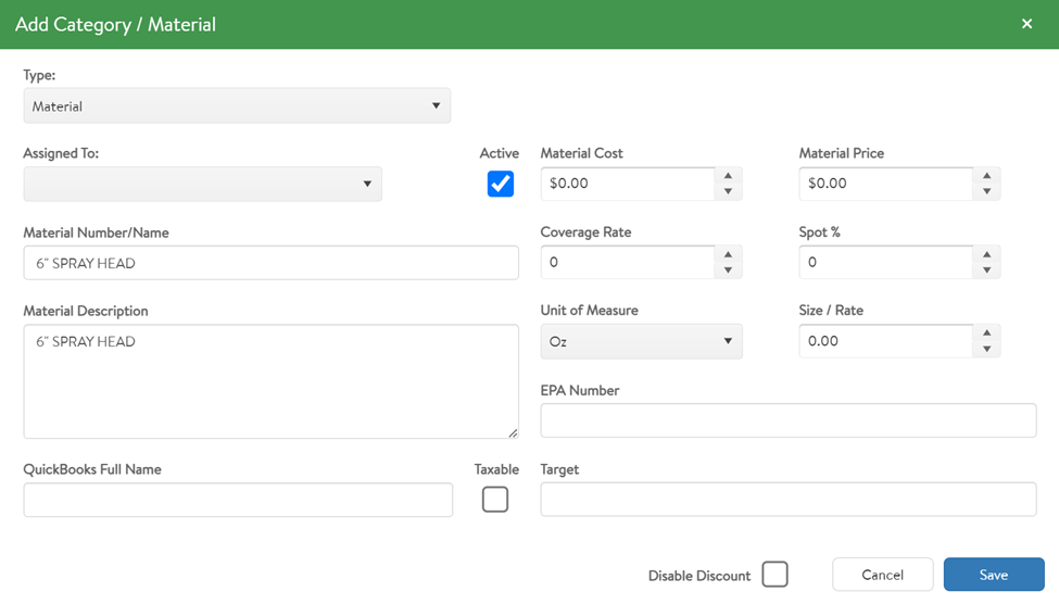 HOW TO TIE PARTS/MATERIALS INTO QUICKBOOKS