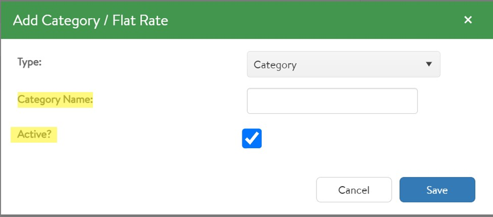 SETTING UP FLAT RATE PARTS