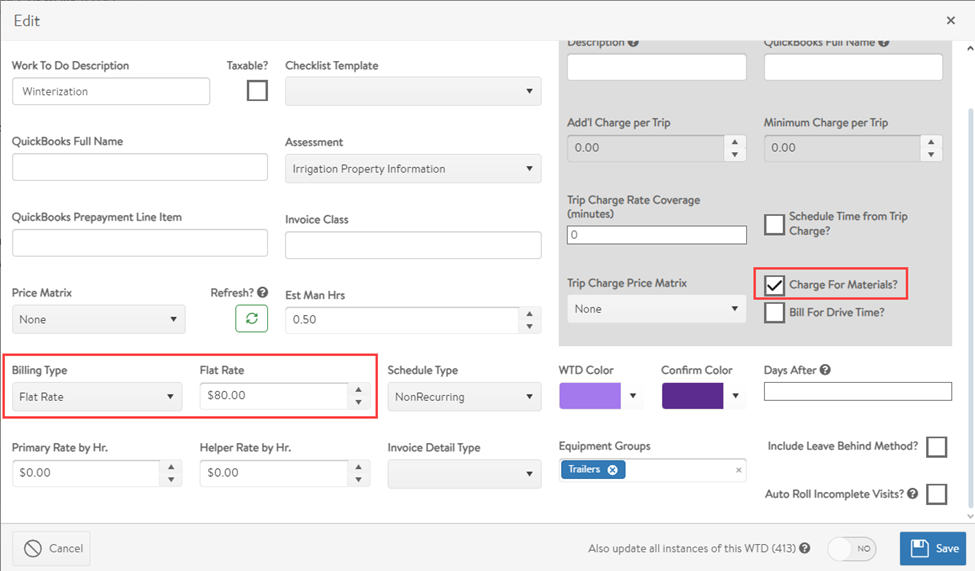 Billing - Examples of Invoicing